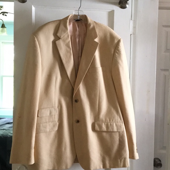 Alex Cannon | Jackets & Coats | Alex Cannon Linen Jacket In Buttercream ...